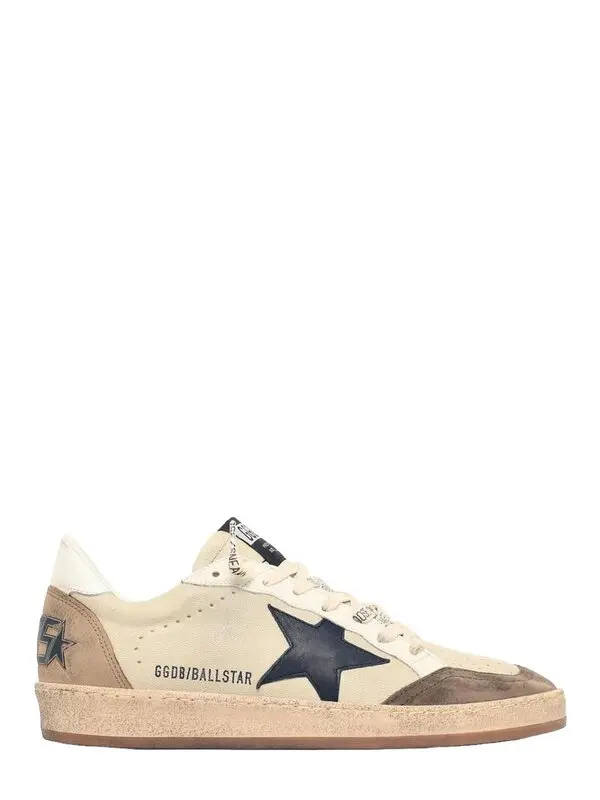 GOLDEN GOOSE Leather Ball Star' Sneakers - Cream