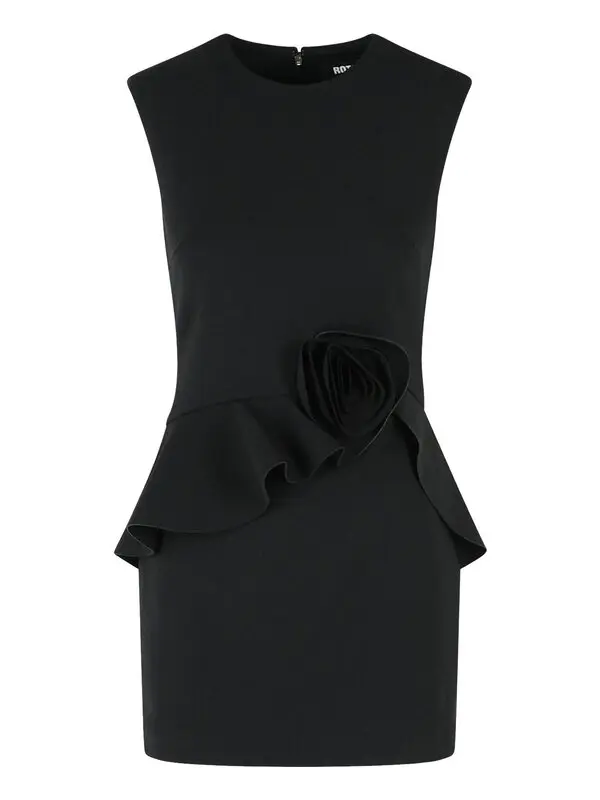ROTATE BY BIRGER CHRISTENSEN Crêpe Mini Dress - Black