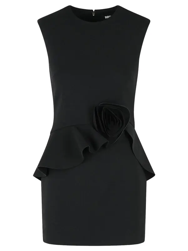 ROTATE BY BIRGER CHRISTENSEN Crêpe Mini Dress - Black