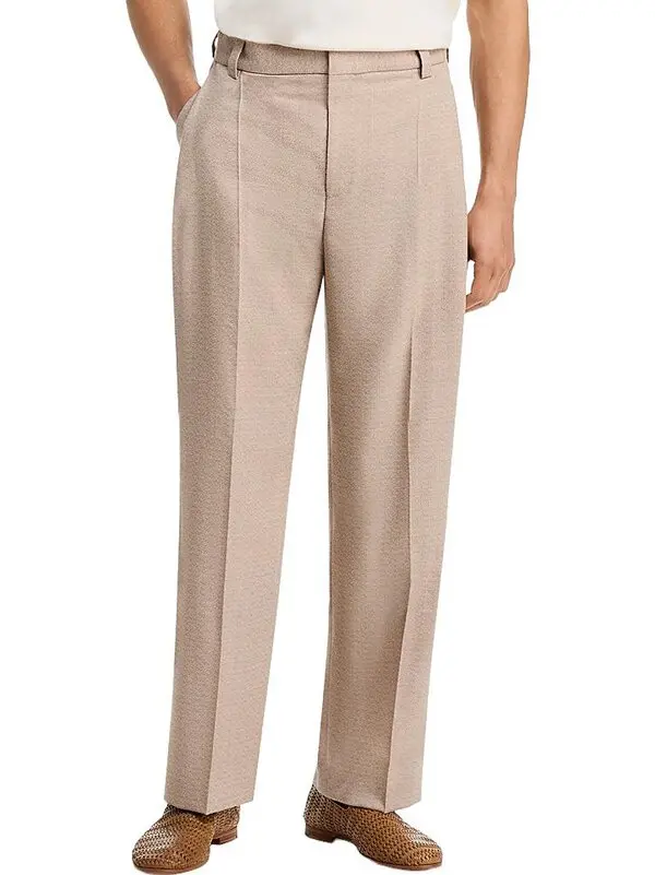 Hugo Fadi Modern Fit Wool Blend Pants - Medium Beige