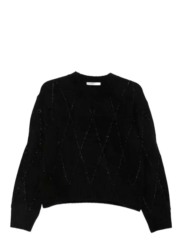 Dorothee Schumacher Argyle-pattern Sweater - Black