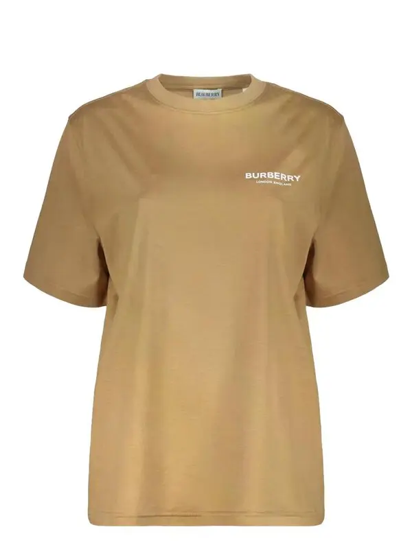 Burberry Logo-print Short-sleeve T-shirt - Neutrals