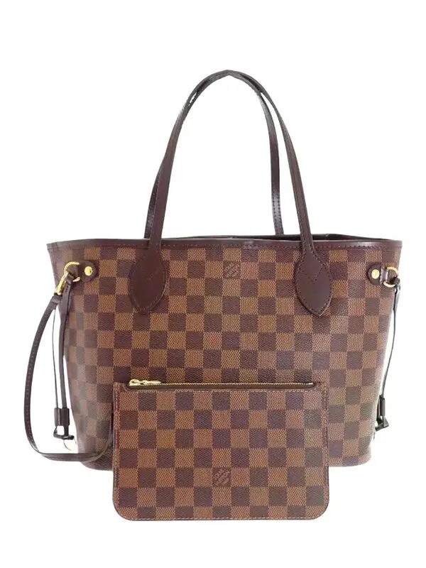 LOUIS VUITTON 2000-2026 Damier Ebene Neverfull Pm Tote Bag - Brown