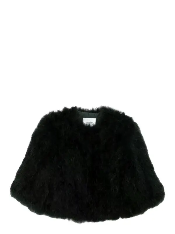 YVES SALOMON Feather-embellished Jacket - Black