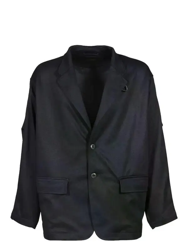 DAIWA PIER39 Oversized Flannel Jacket - Black