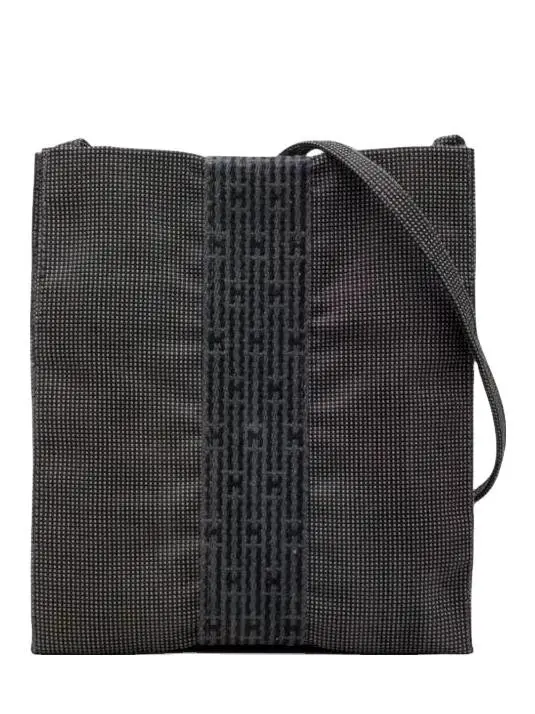 Hermès 20th Century Canvas Herline Pochette Crossbody Bag - Grey