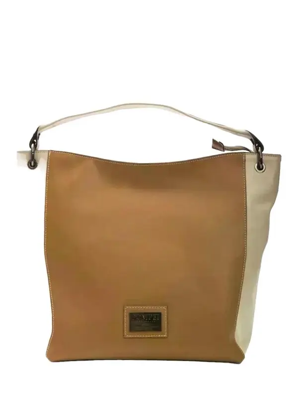 POMPEI DONATELLA Donatella Two-tone Leather Tote Bag - Brown