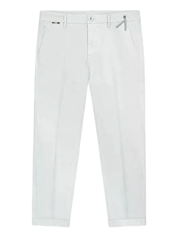 MASON'S Pressed-crease Turned-up Trousers - Neutrals