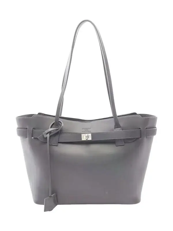 Balenciaga 2010-2026 Medium Calfskin Bel Air Tote Bag - Grey