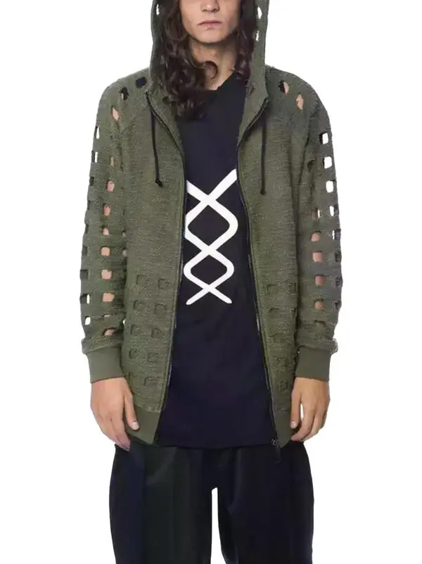 NICOLÒ BERETTA Zip-up Hoodie - Green