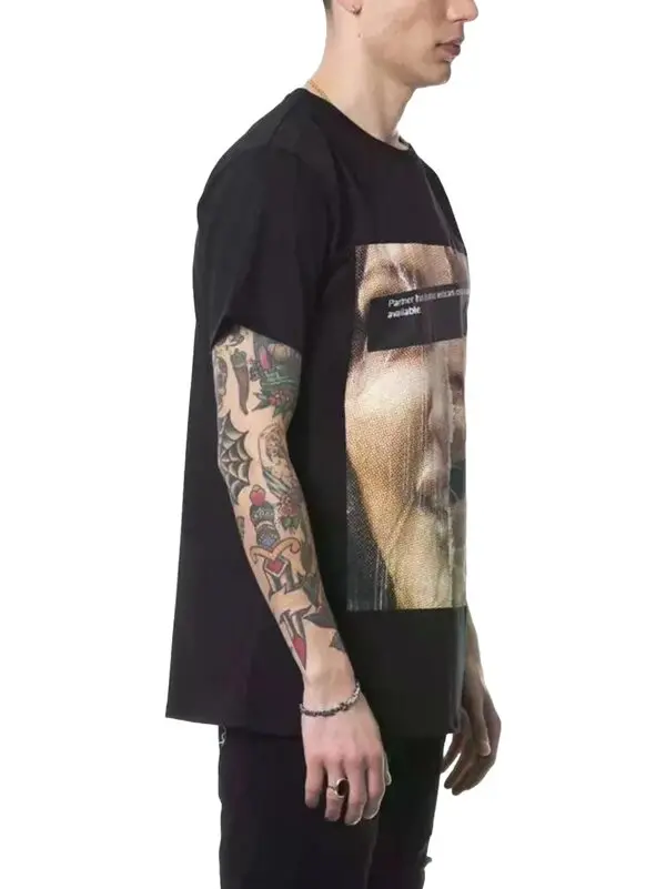 NICOLÒ BERETTA Graphic-print T-shirt - Black