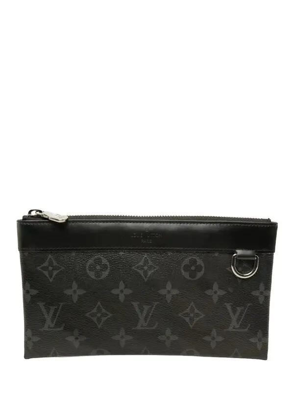 LOUIS VUITTON 2020 Monogram Eclipse Pochette Discovery Pm Clutch Bag - Black