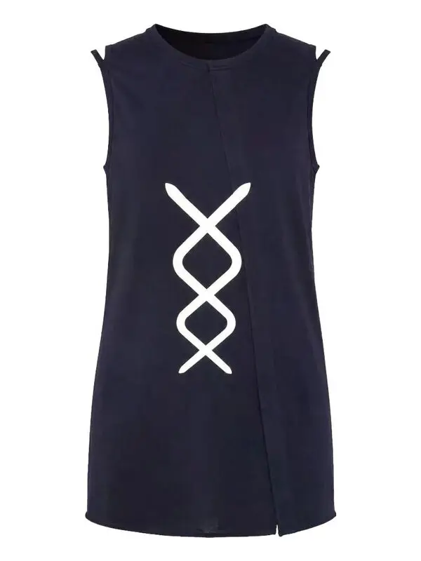NICOLÒ BERETTA Graphic-print Tank Top - Blue