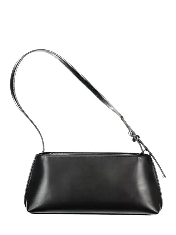 Calvin Klein Logo-debossed Leather Tote Bag - Black