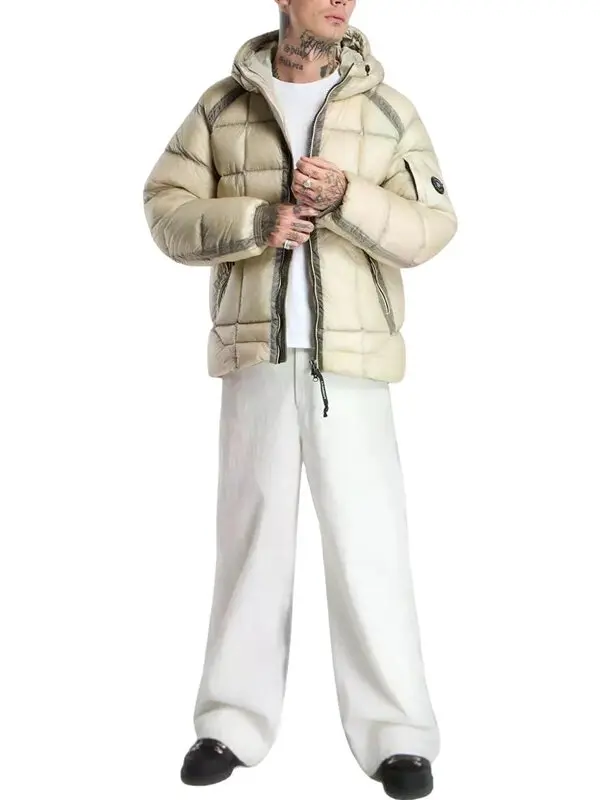C.P. COMPANY D.d. Shell Hooded Puffer Jacket - Neutrals