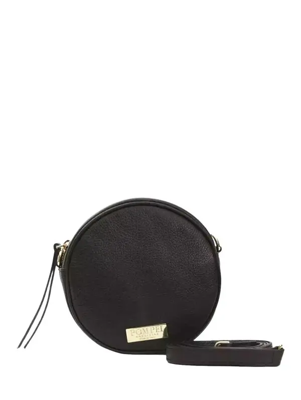 POMPEI DONATELLA Small Callogo-plaque Crossbody Bag - Black