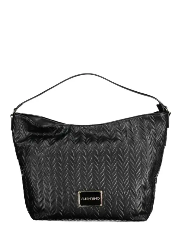 MARIO VALENTINO Quilted Logo-plaque Tote Bag - Black