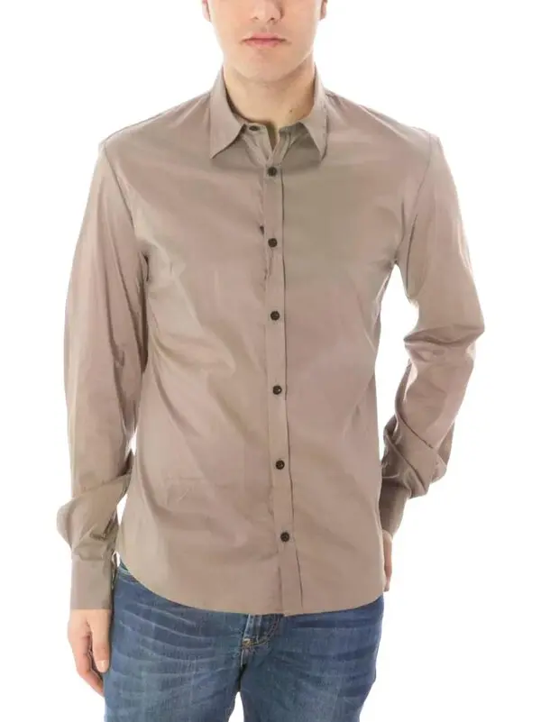 Costume National Cotton Poplin Shirt - Neutrals