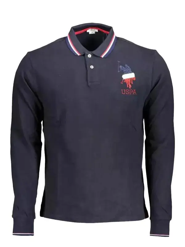 U.s. Polo Assn. Logo-embroidered Long-sleeve Shirt - Blue
