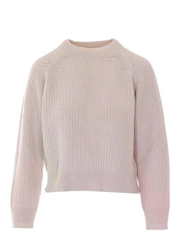 Alpha Studio Ribbed-knit Raglan-sleeve Sweater - Neutrals