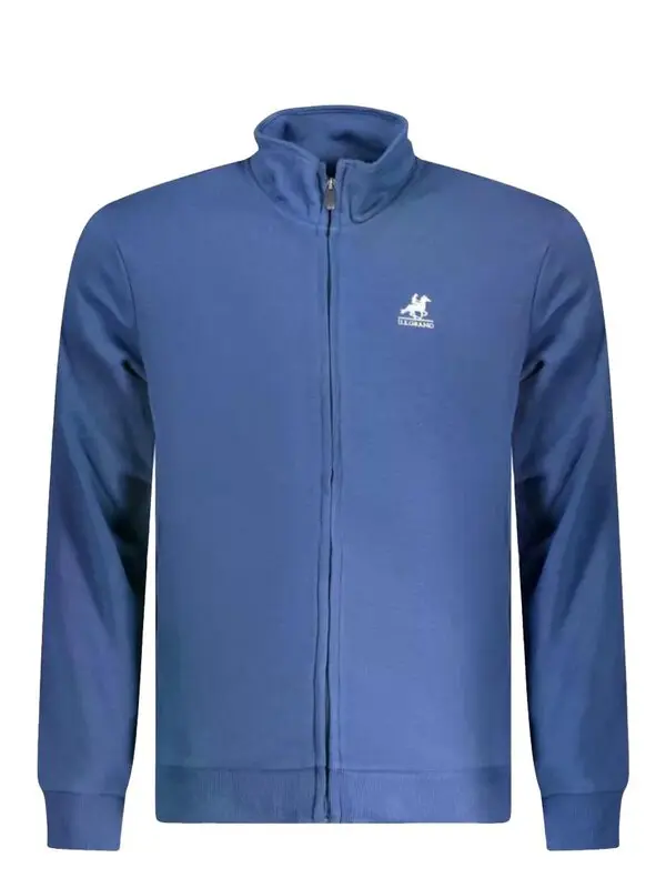 U.S. Grand Logo-print Zip-up Sweater - Blue