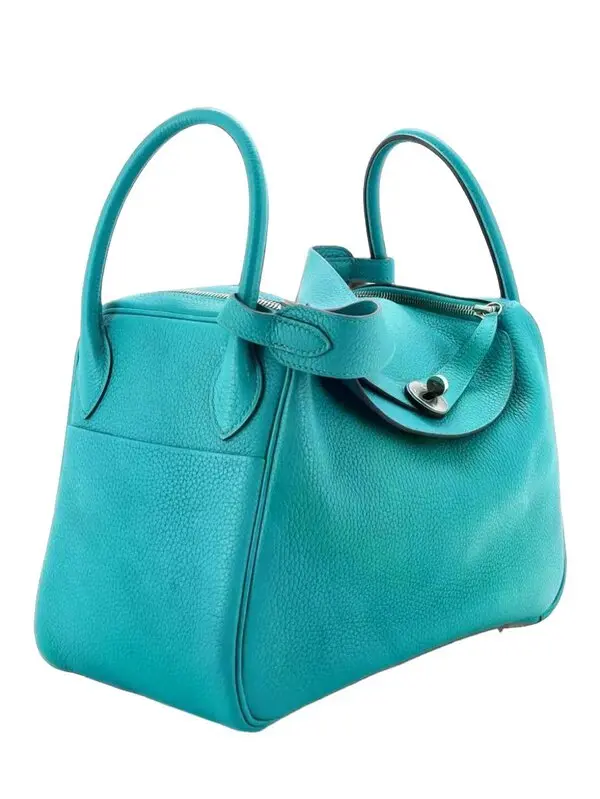 Hermès Lindy Bag Clemence 30 Shoulder Bag - Blue