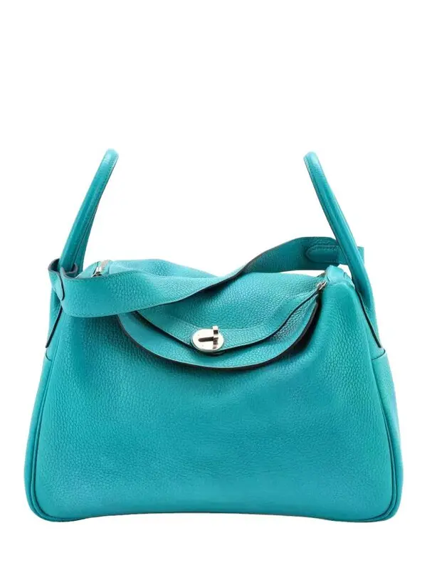 Hermès Lindy Bag Clemence 30 Shoulder Bag - Blue