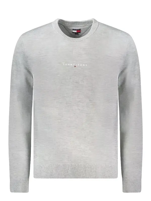 Tommy Hilfiger Logo-embroidered Crew-neck Sweater - Grey