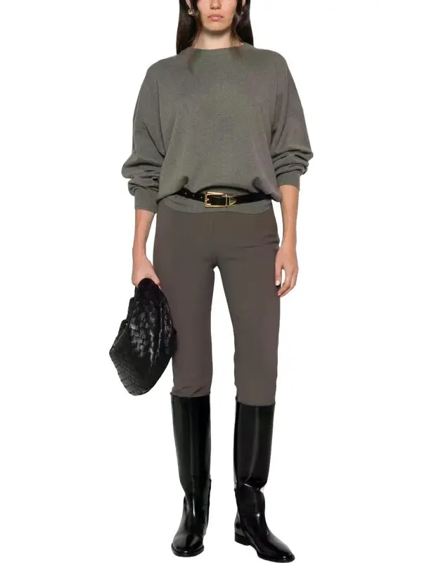 Brunello Cucinelli Crew-neck Drop-shoulder Sweater - Grey