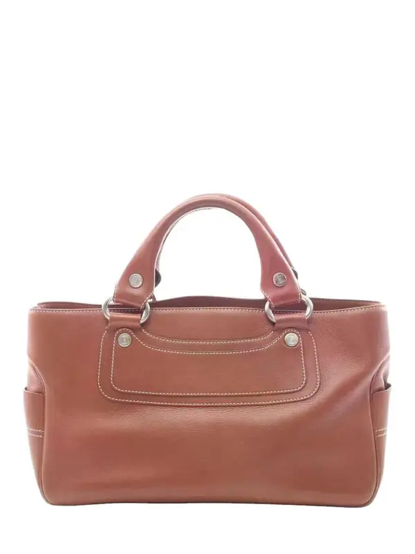 Celine 2000s Boogie Leather Handbag - Brown
