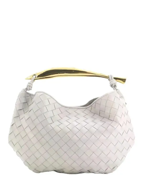 Bottega Veneta Sardine Top Handle Bag Intrecciato Nappa Classic Hobo Bag - Grey