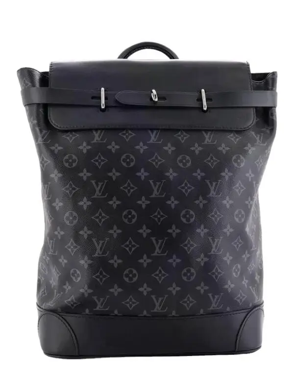LOUIS VUITTON Steamer Monogram Eclipse Canvas Backpack - Black