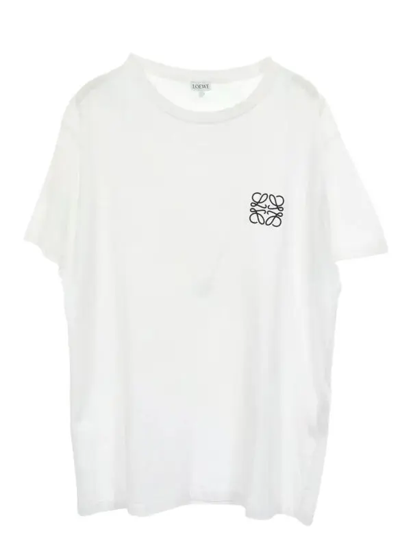Loewe 2010s Anagram Embroidered T-shirt - White