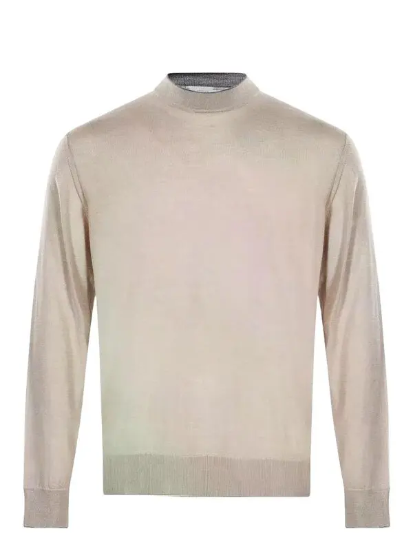 Eleventy Mock-neck Sweater - Neutrals