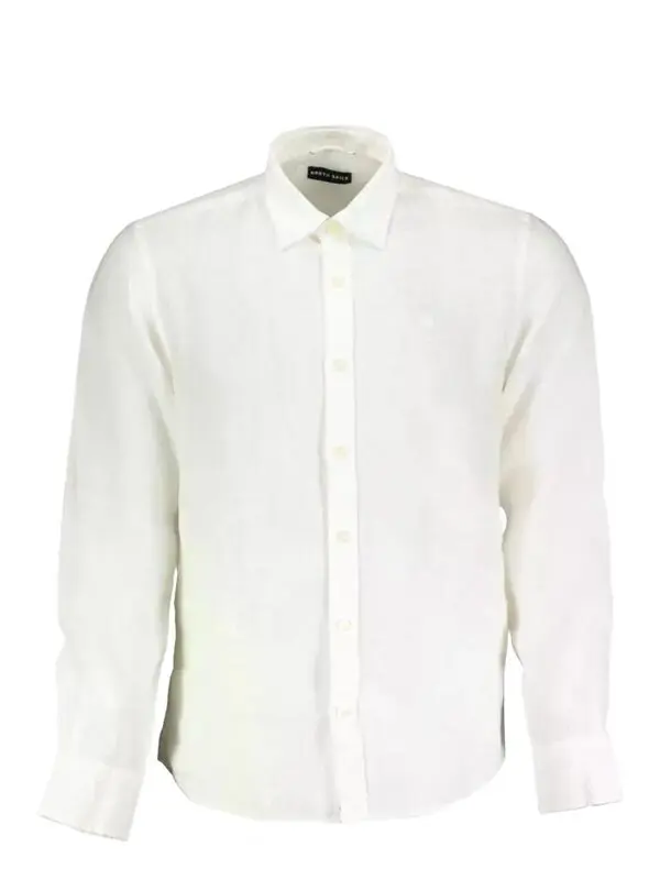 NORTH SAILS Long-sleeved Linen Shirt - White