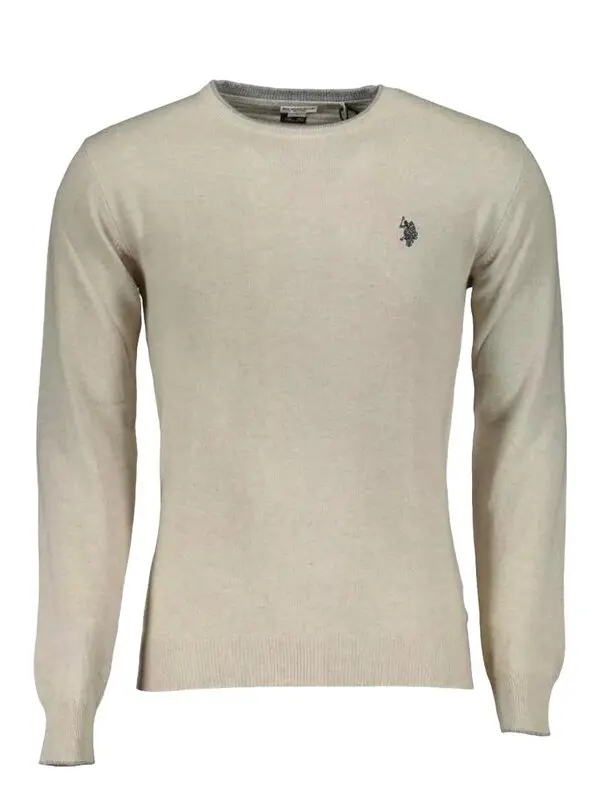U.s. Polo Assn. Logo-embroidered Sweater - Neutrals