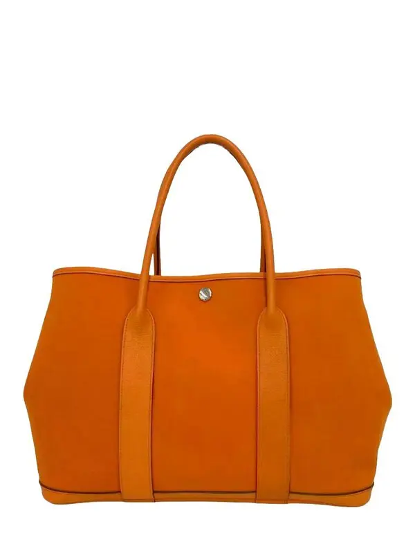 Hermès 2011 Toile And Negonda Garden Party 36 Tote Bag - Orange