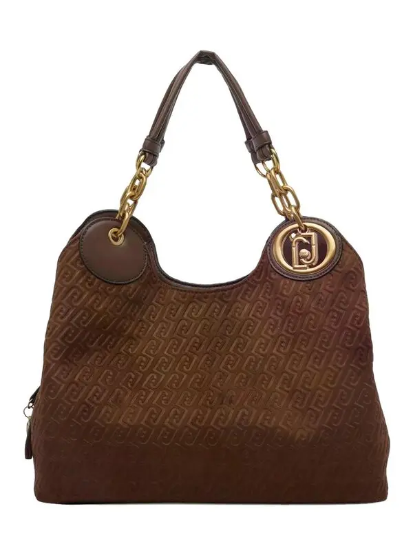 Liu Jo Monogram-embossed Chain-link Tote Bag - Brown