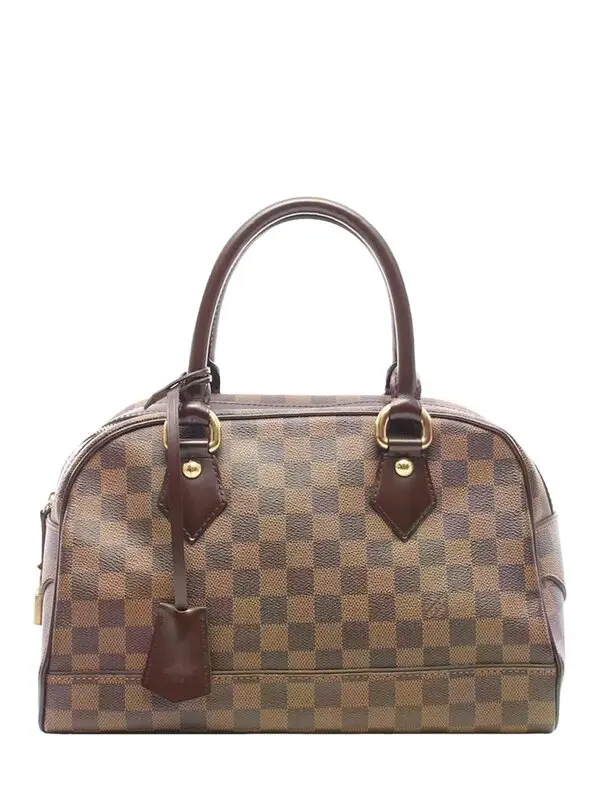 LOUIS VUITTON 2006 Damier Ebene Duomo Handbag - Brown