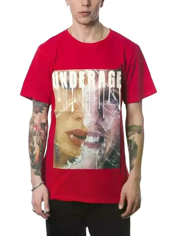 NICOLÒ BERETTA Graphic-print T-shirt - Red