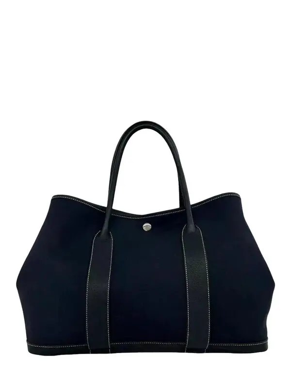 Hermès 2005 Toile And Negonda Garden Party 36 Tote Bag - Blue