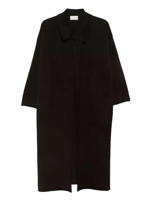 MA'RY'YA Buttoned-collar Coat - Brown