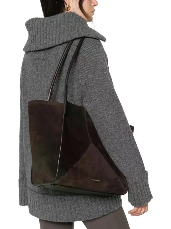 Victoria Beckham Suede Tote Bag - Brown