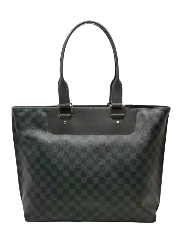 LOUIS VUITTON 2017 Damier Cobalt Cabas Voyage Tote Bag - Blue