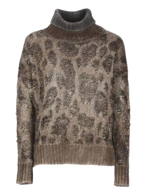 Avant Toi Cashmere Turtle-neck Jumper - Brown