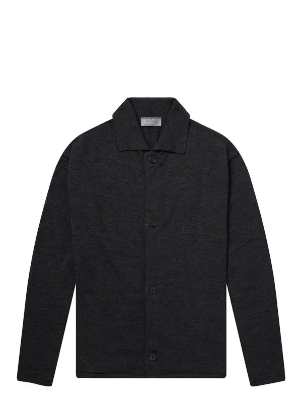 MARGARET HOWELL Merino Wool Cardigan - Gray