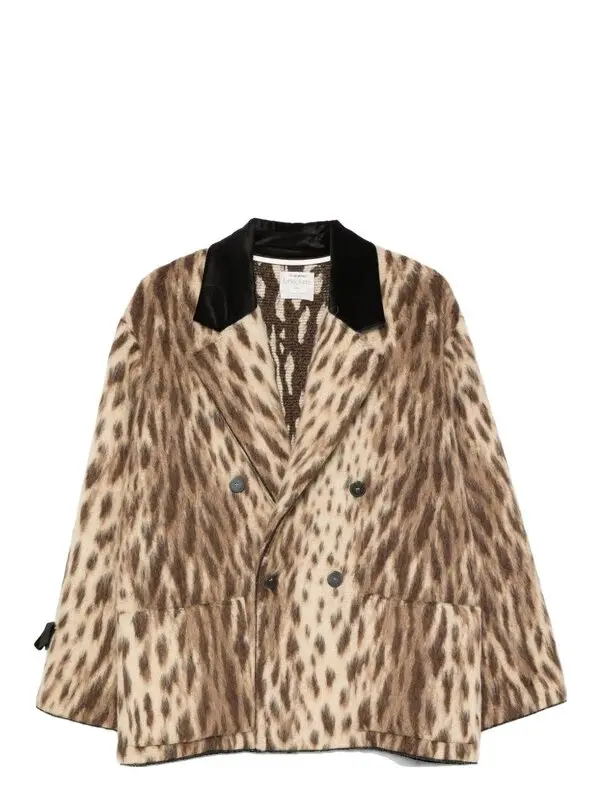FORTE_FORTE Wool Blend Double-breasted Jacket - Multi
