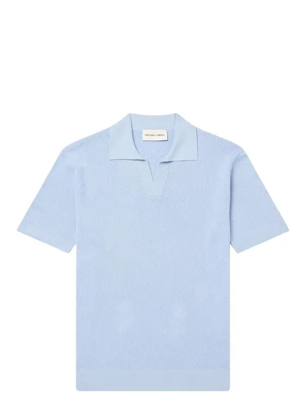 Frescobol Carioca Rino Cotton Polo Shirt - Blue