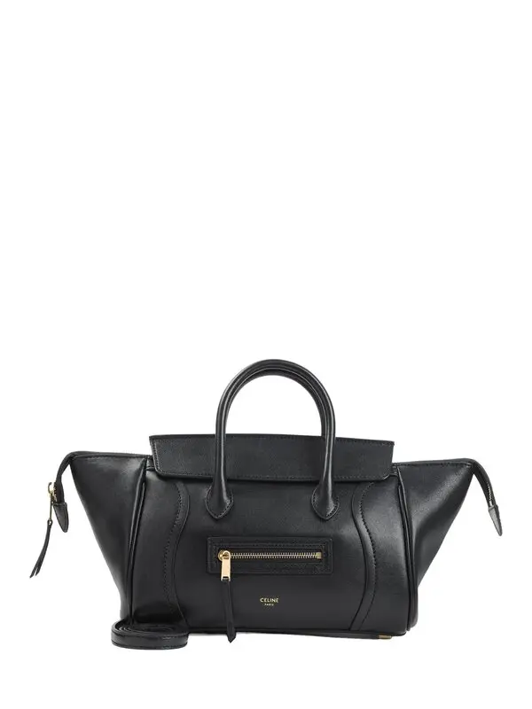 Celine Leather Small Luggage - Black