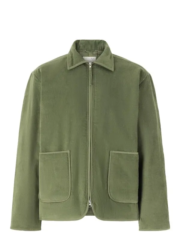 KARDO Amardeep Cotton-corduroy Blouson Jacket - Green